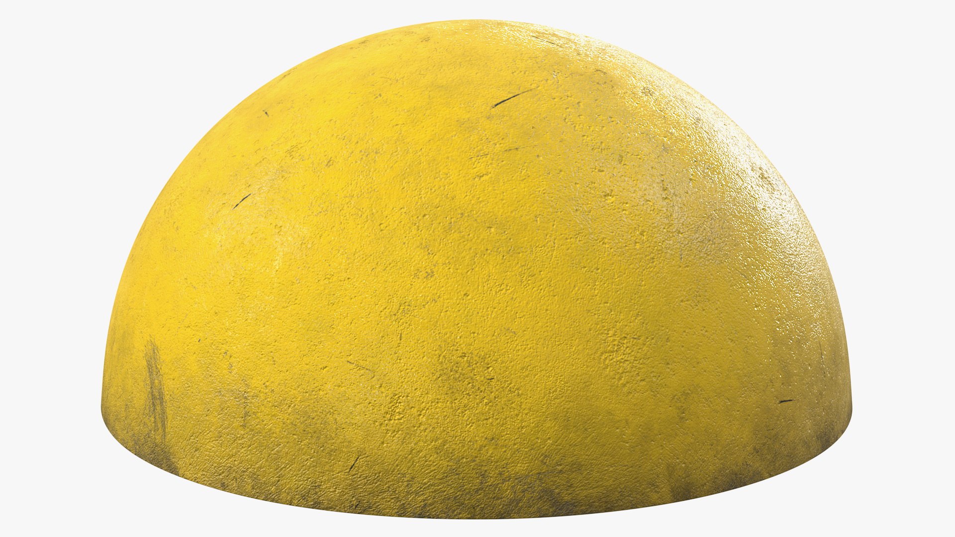 3D Model Car Blocker Yellow Concrete - TurboSquid 1612610