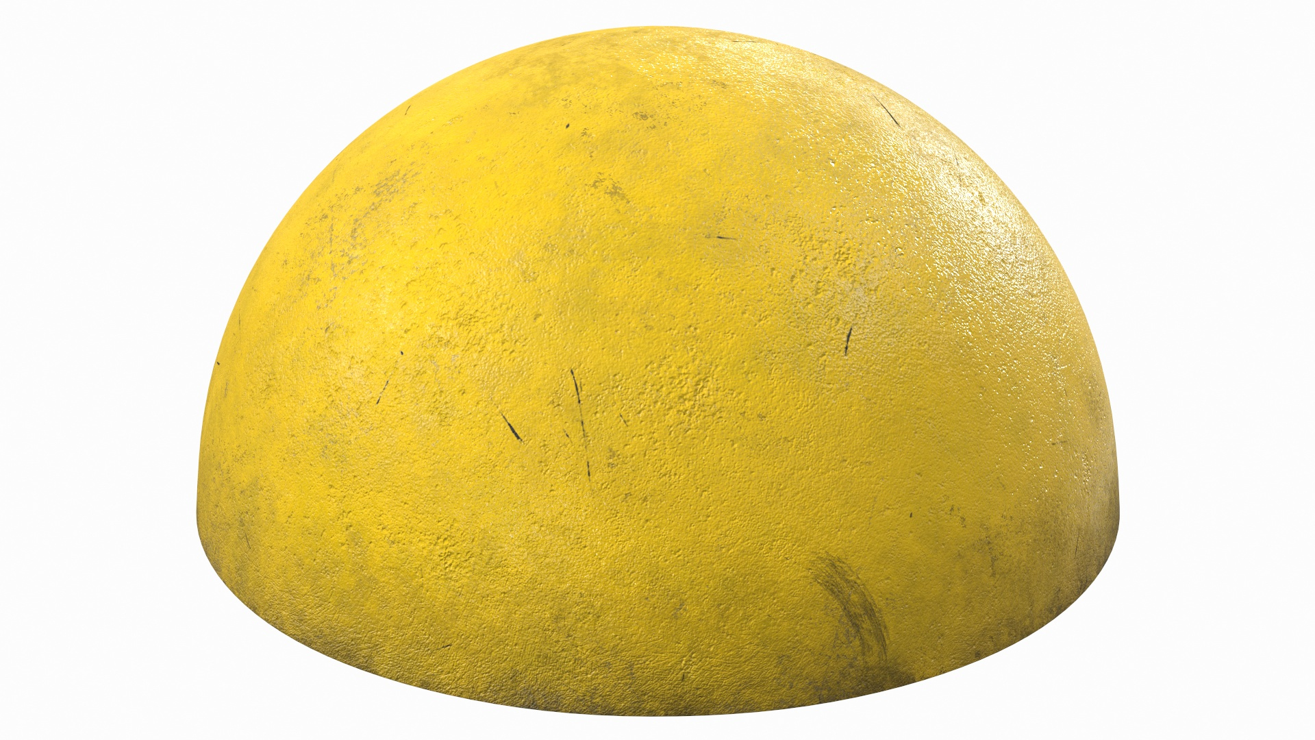 3D Model Car Blocker Yellow Concrete - TurboSquid 1612610