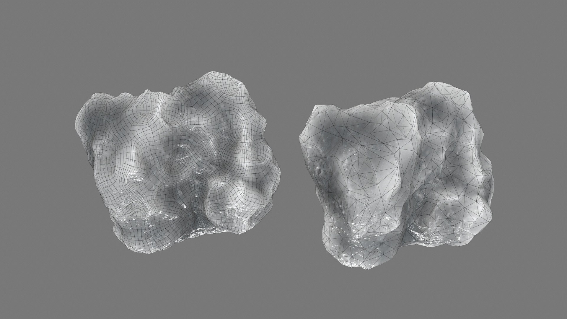3D Ice Asteroid - TurboSquid 1315973