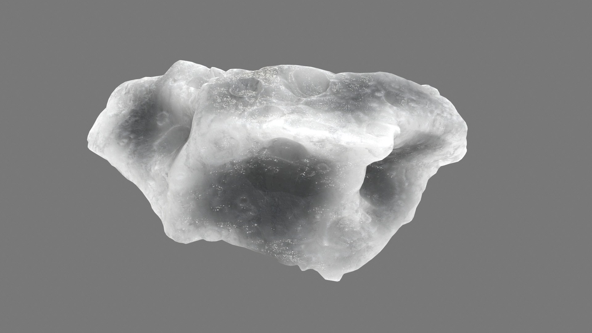 3D Ice Asteroid - TurboSquid 1315973