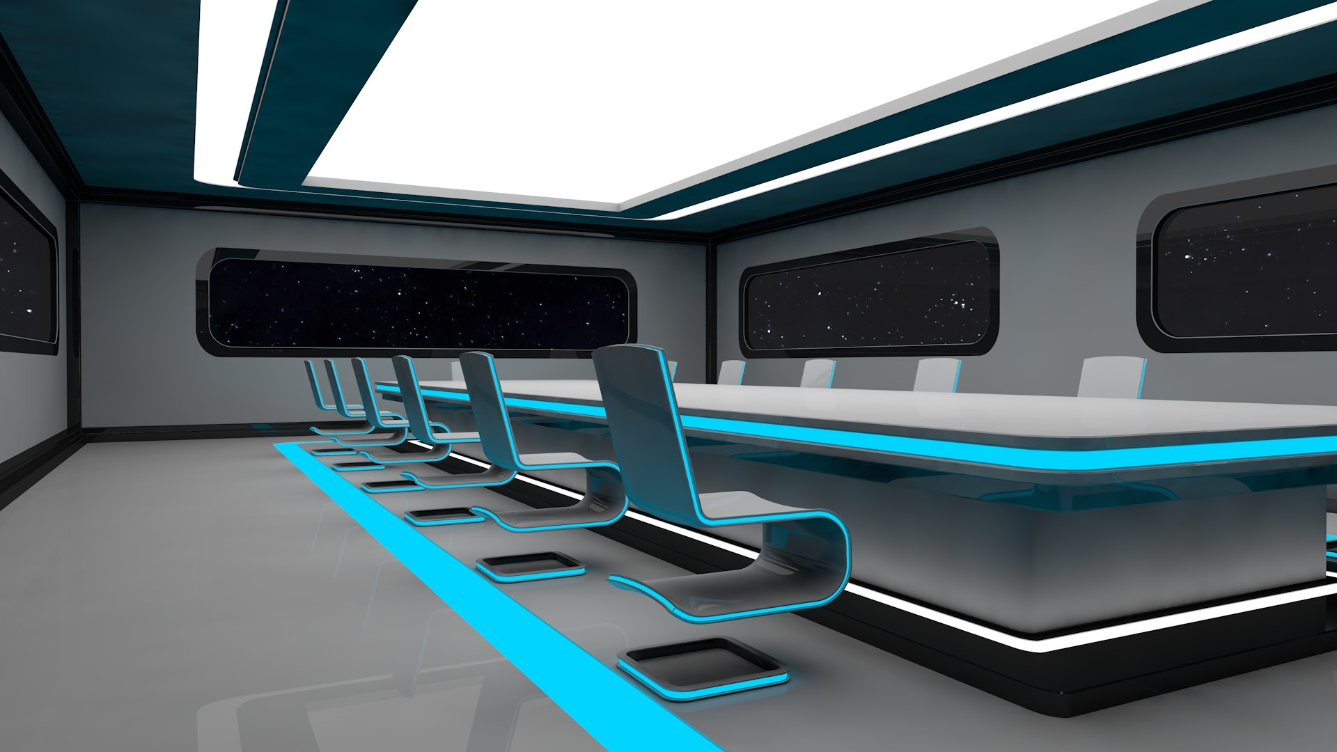 3D Sci Fi Conference Room - TurboSquid 2316848