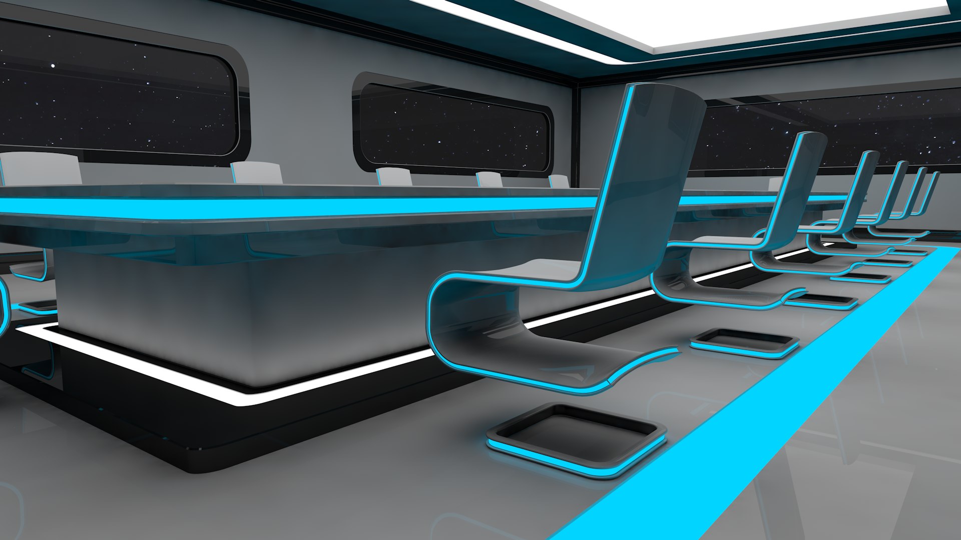 3D Sci Fi Conference Room - TurboSquid 2316848