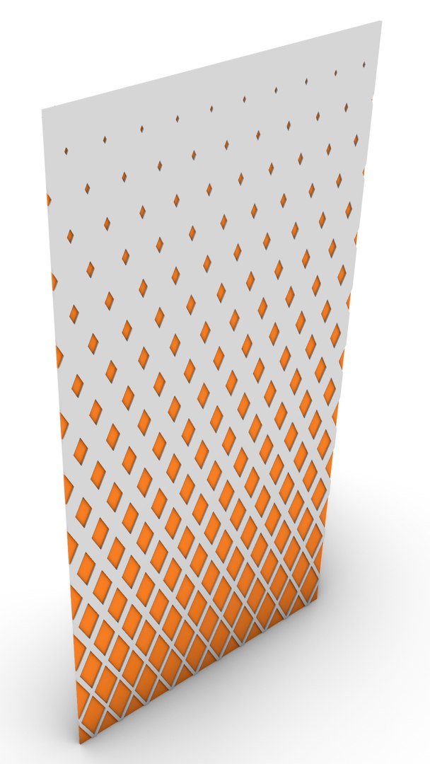 3D Parametric Diamond Pattern Panel - TurboSquid 2286677