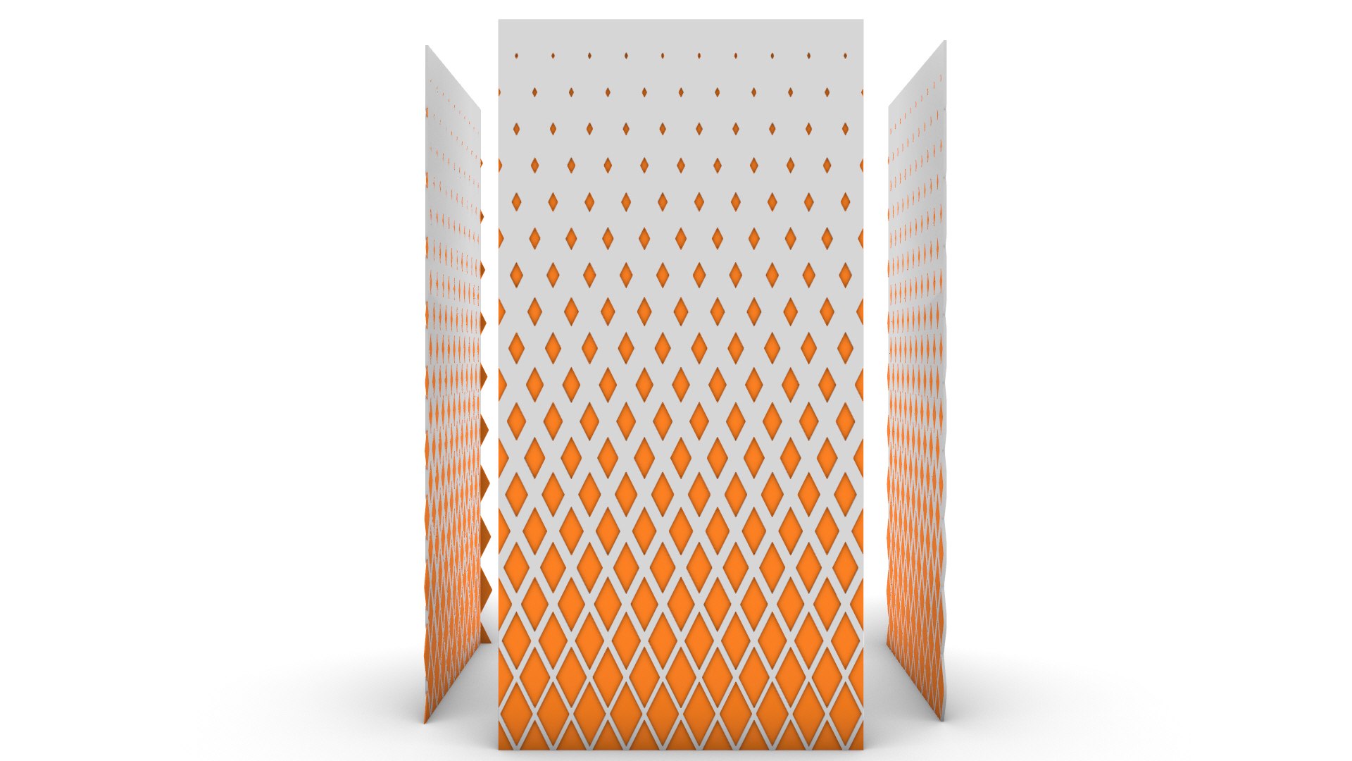 3D Parametric Diamond Pattern Panel - TurboSquid 2286677