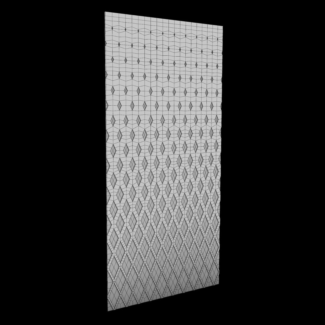3D Diamond Pattern Panel - TurboSquid 2286677