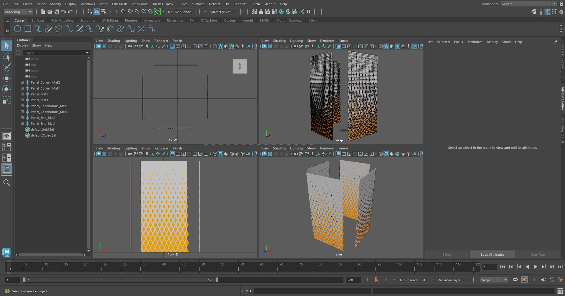 3D Parametric Diamond Pattern Panel - TurboSquid 2286677