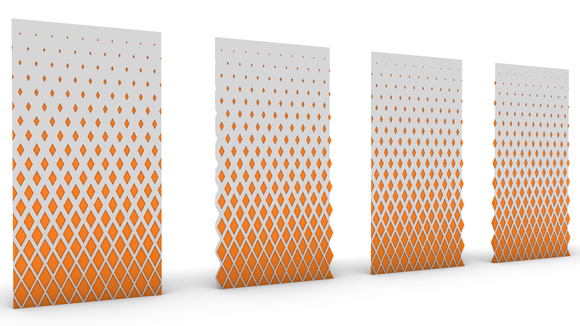 3D Parametric Diamond Pattern Panel - TurboSquid 2286677