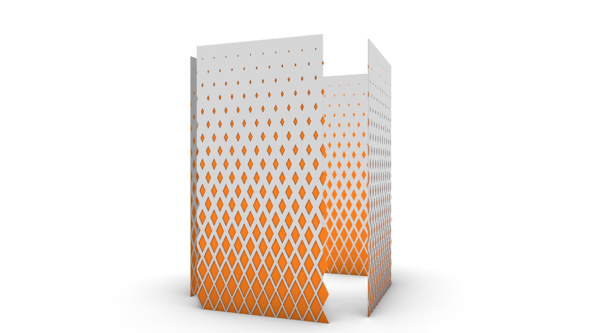 3D Parametric Diamond Pattern Panel - TurboSquid 2286677