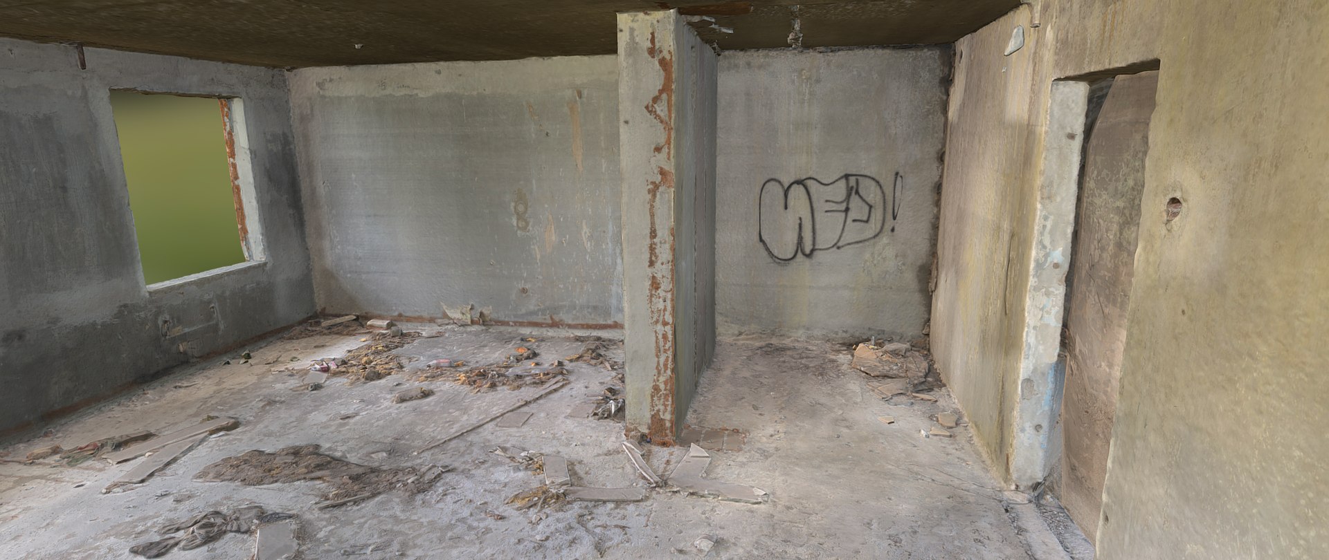 3D Creepy Abandoned Room 3D Scan Model - TurboSquid 2018045