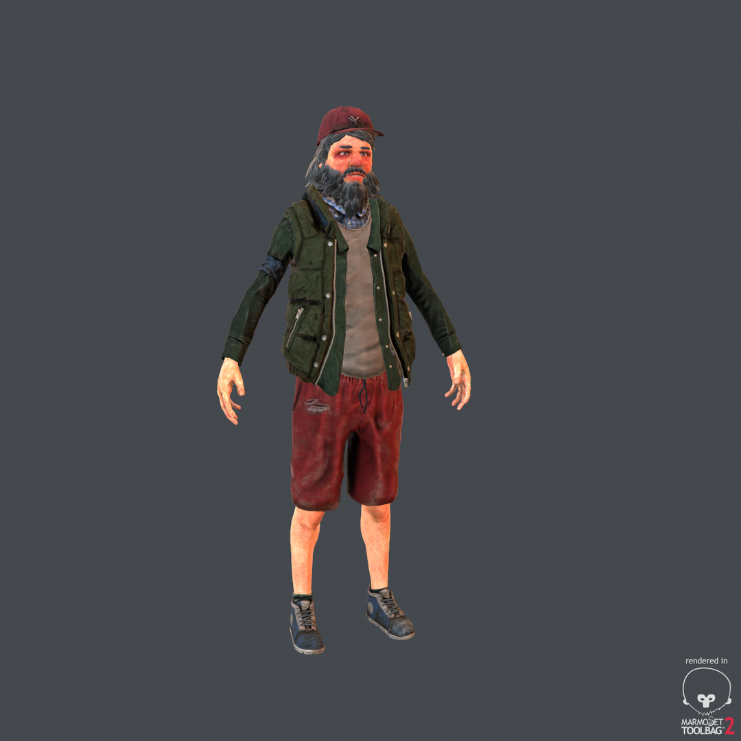 3d Model Of Urban Homeless