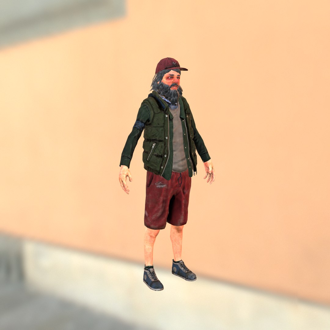 3d Model Of Urban Homeless