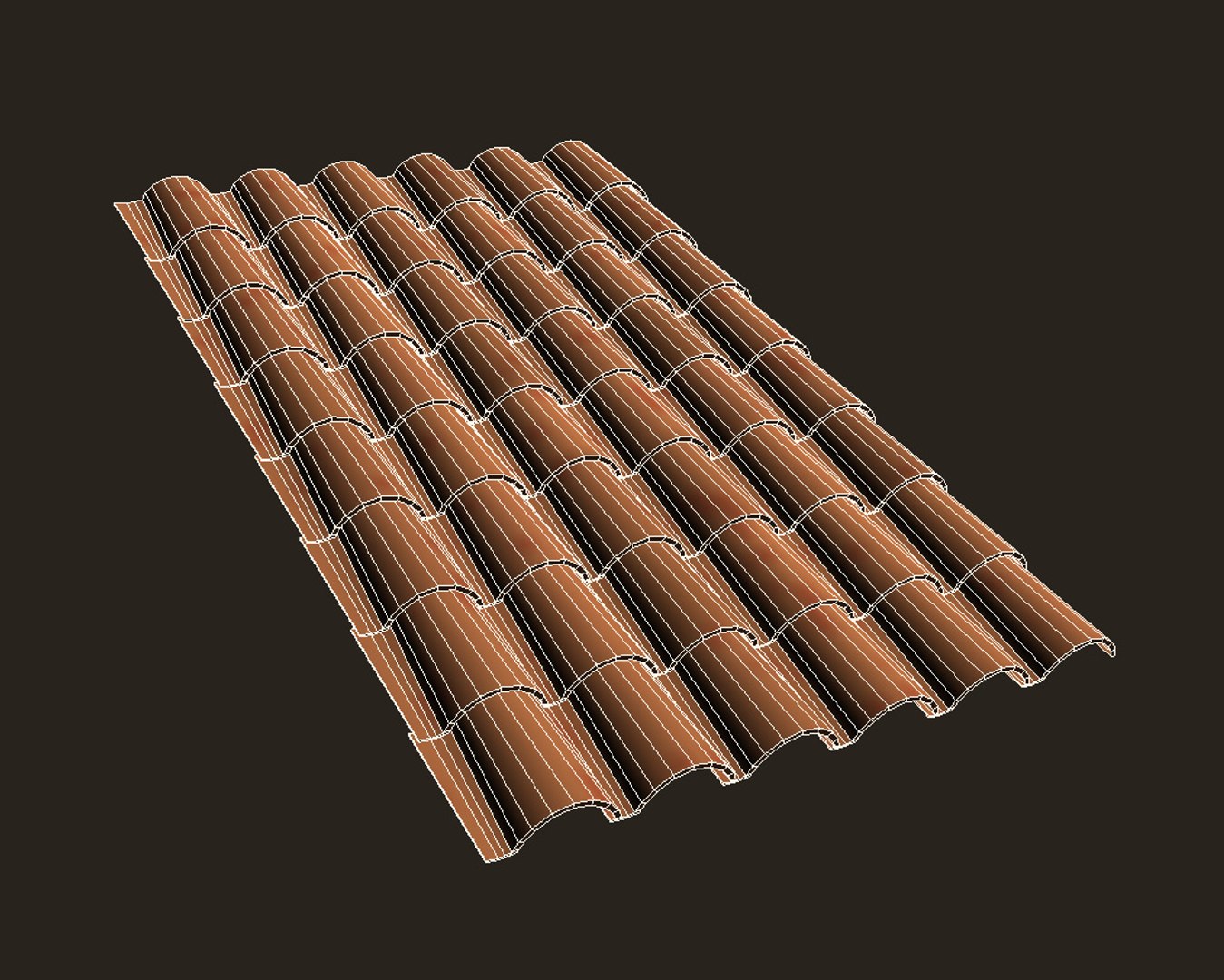 Roofing Tiles 3d Model