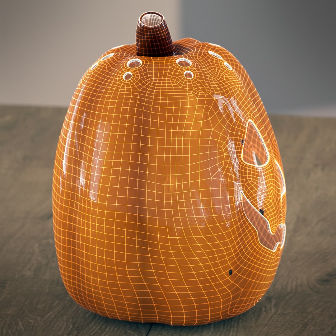 3d jack o lantern luminary model
