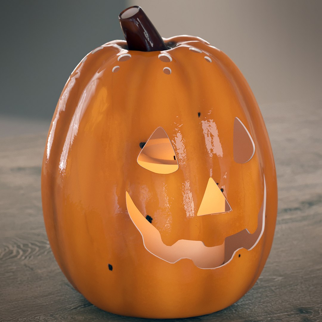3d jack o lantern luminary model