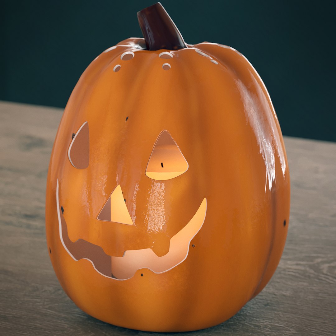 3d jack o lantern luminary model