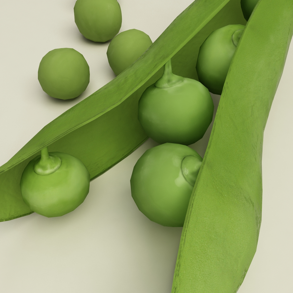 pea modelled 3d model