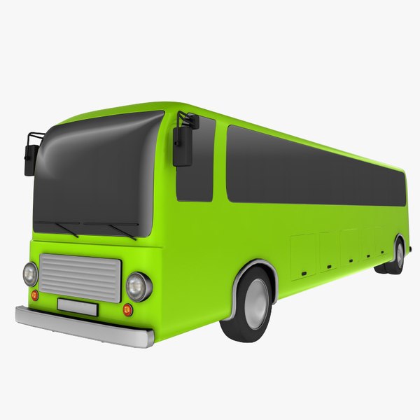 cartoon bus 3d model