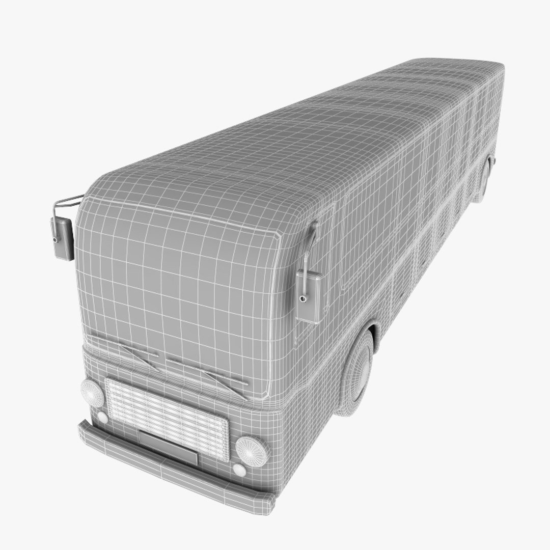 Cartoon Bus 3d Model