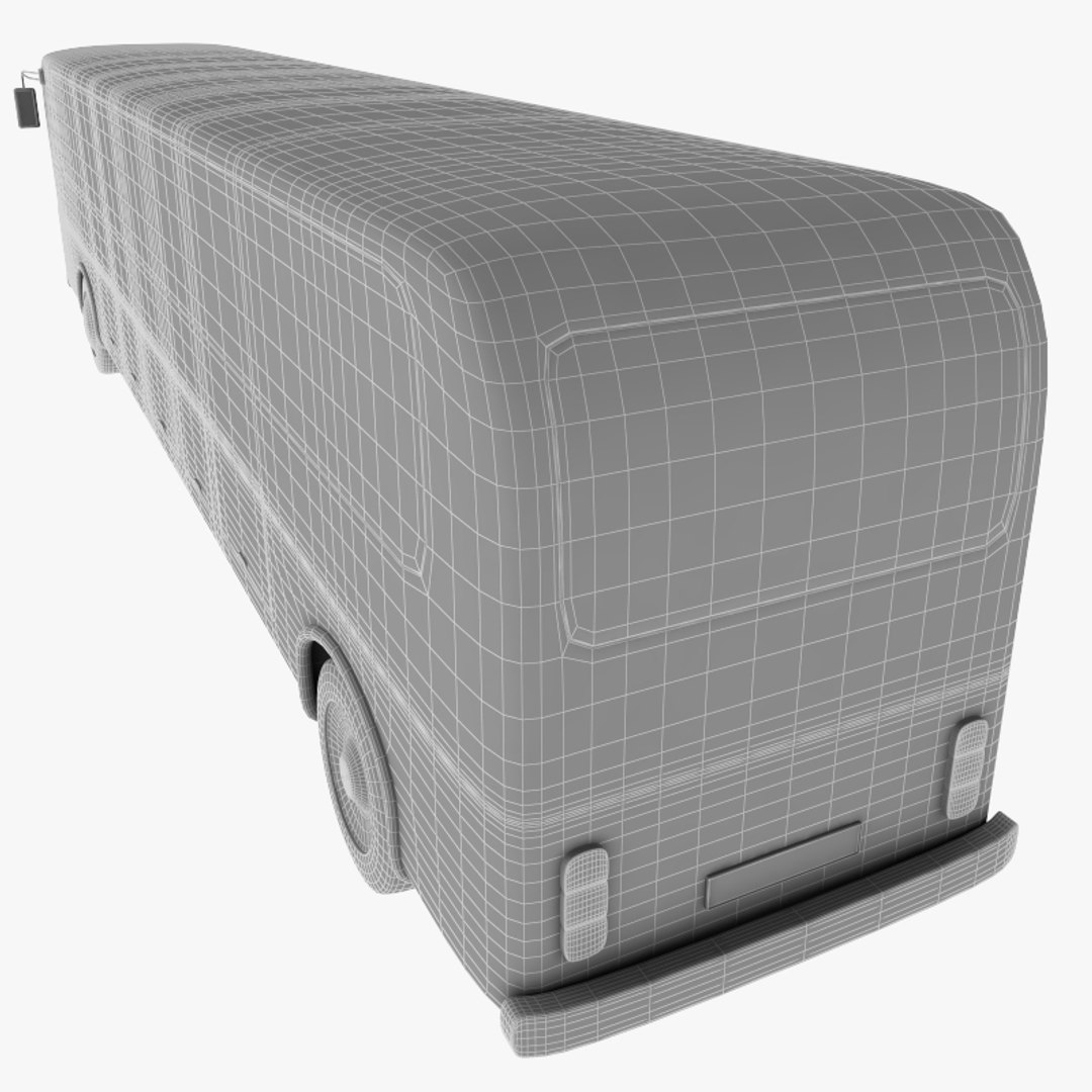 Cartoon Bus 3d Model