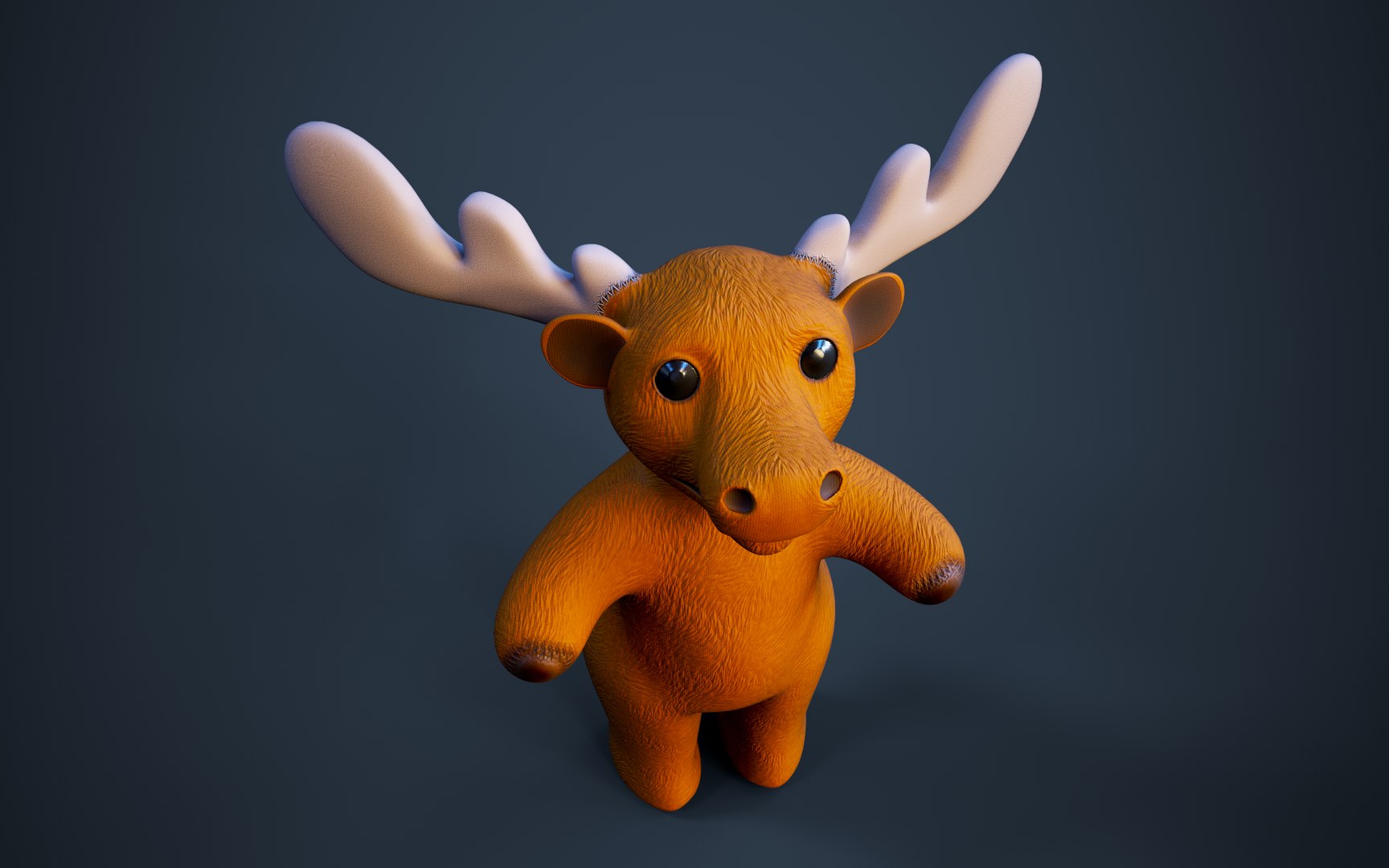 3D Toy Moose With Stitches Model - TurboSquid 2218178