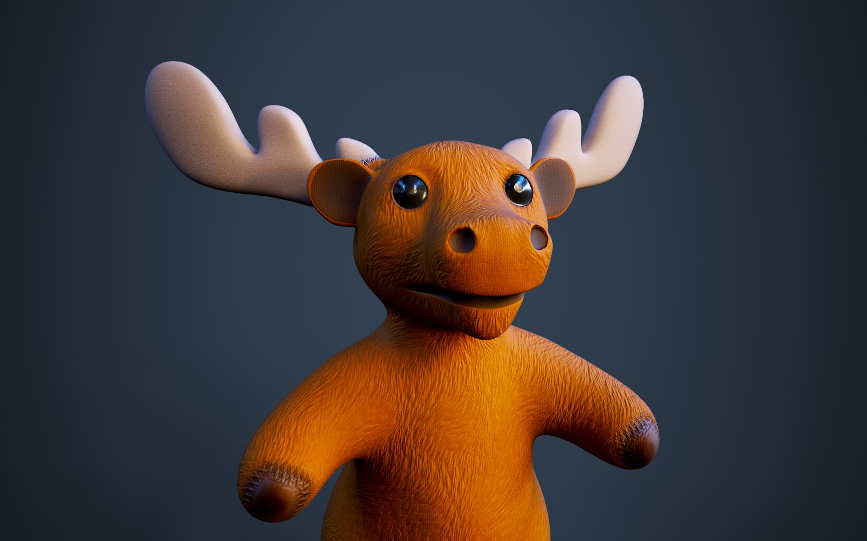 3D Toy Moose With Stitches Model - TurboSquid 2218178