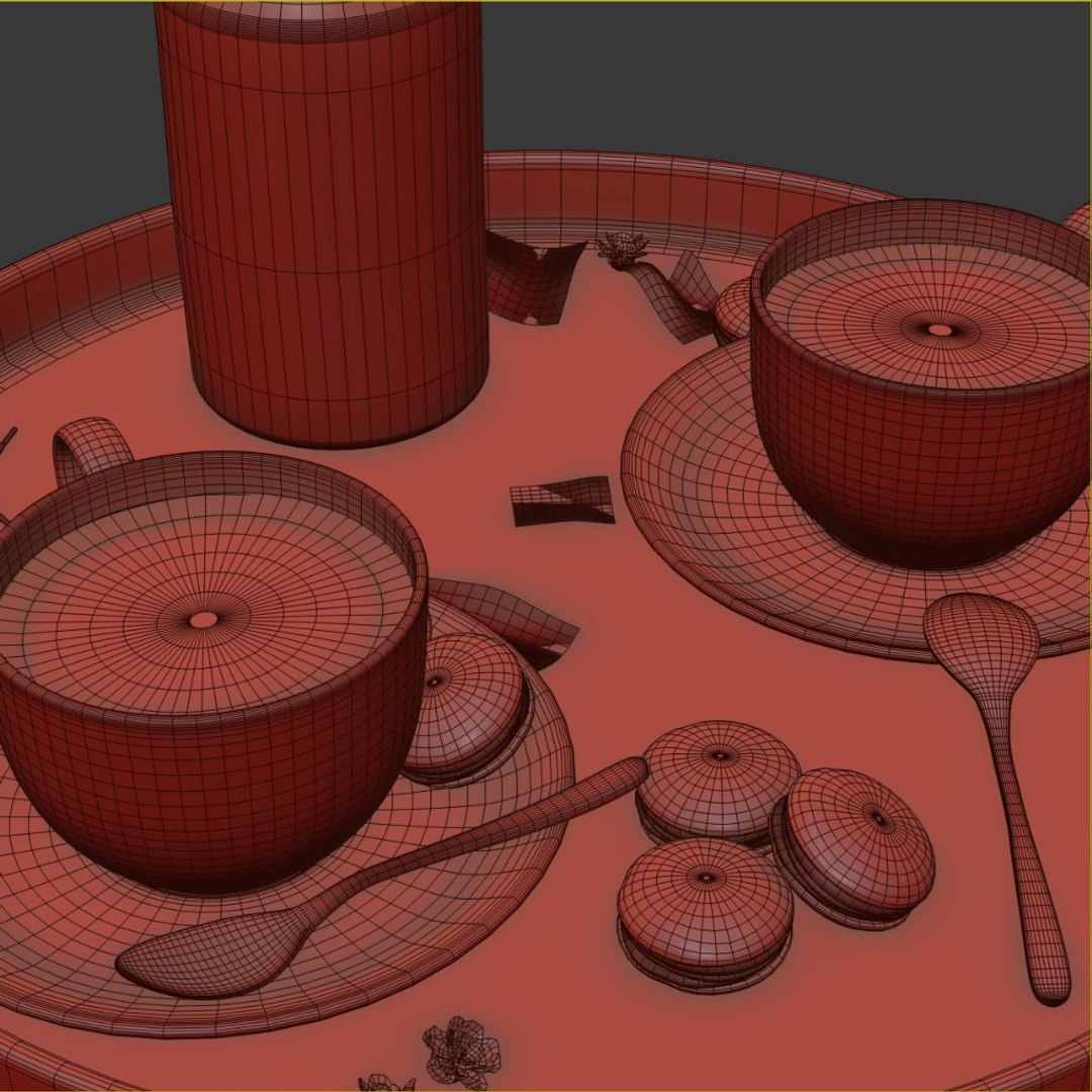 3D Coffee Set 01 - TurboSquid 1879379