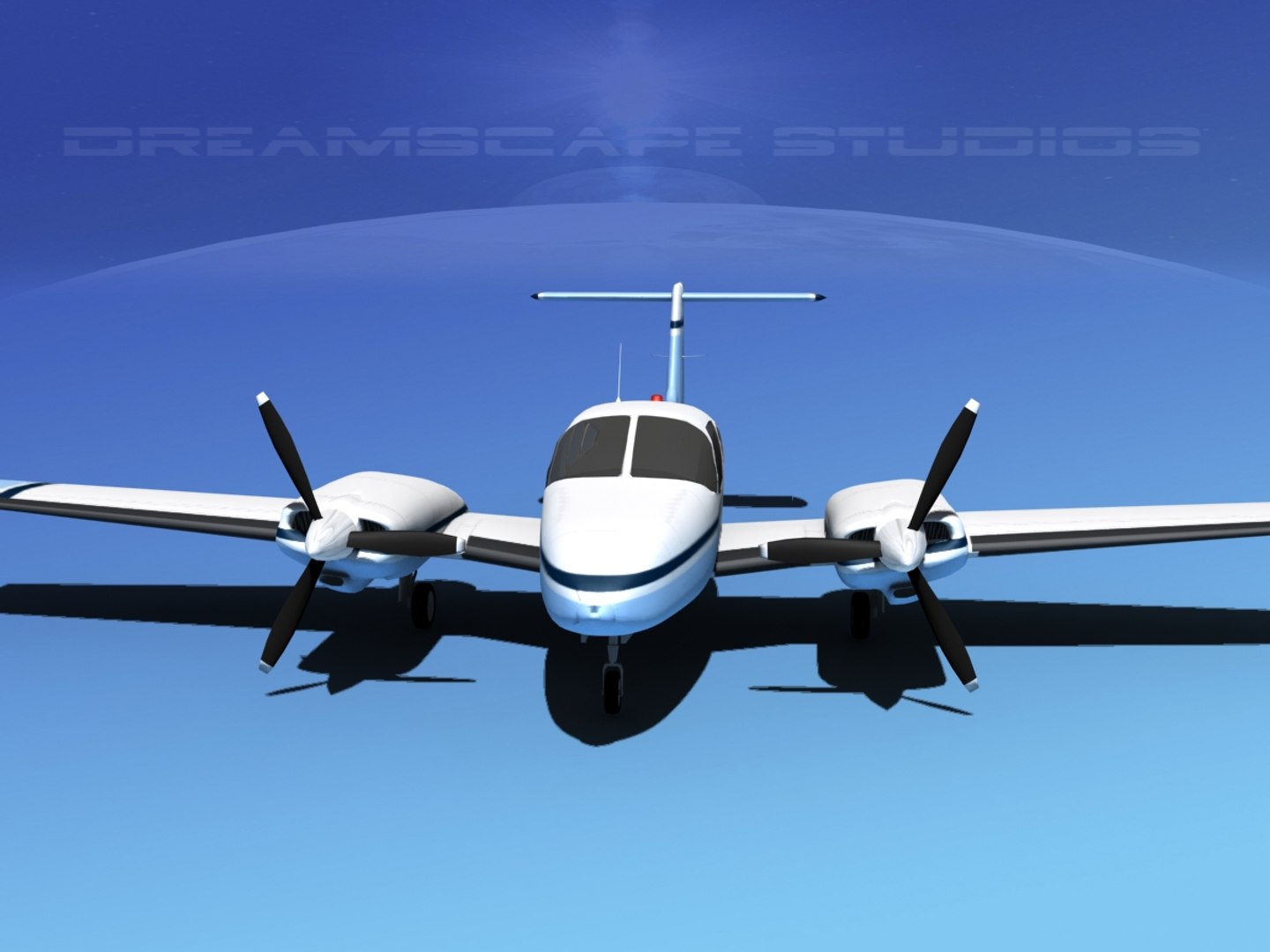 3d Model Piper Seminole Pa-44-180t Turbo