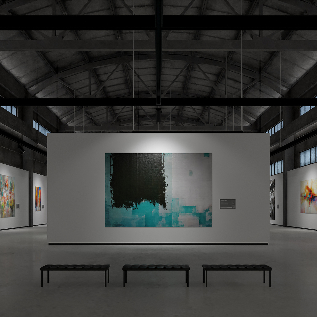 Art gallery 3D model - TurboSquid 1598423