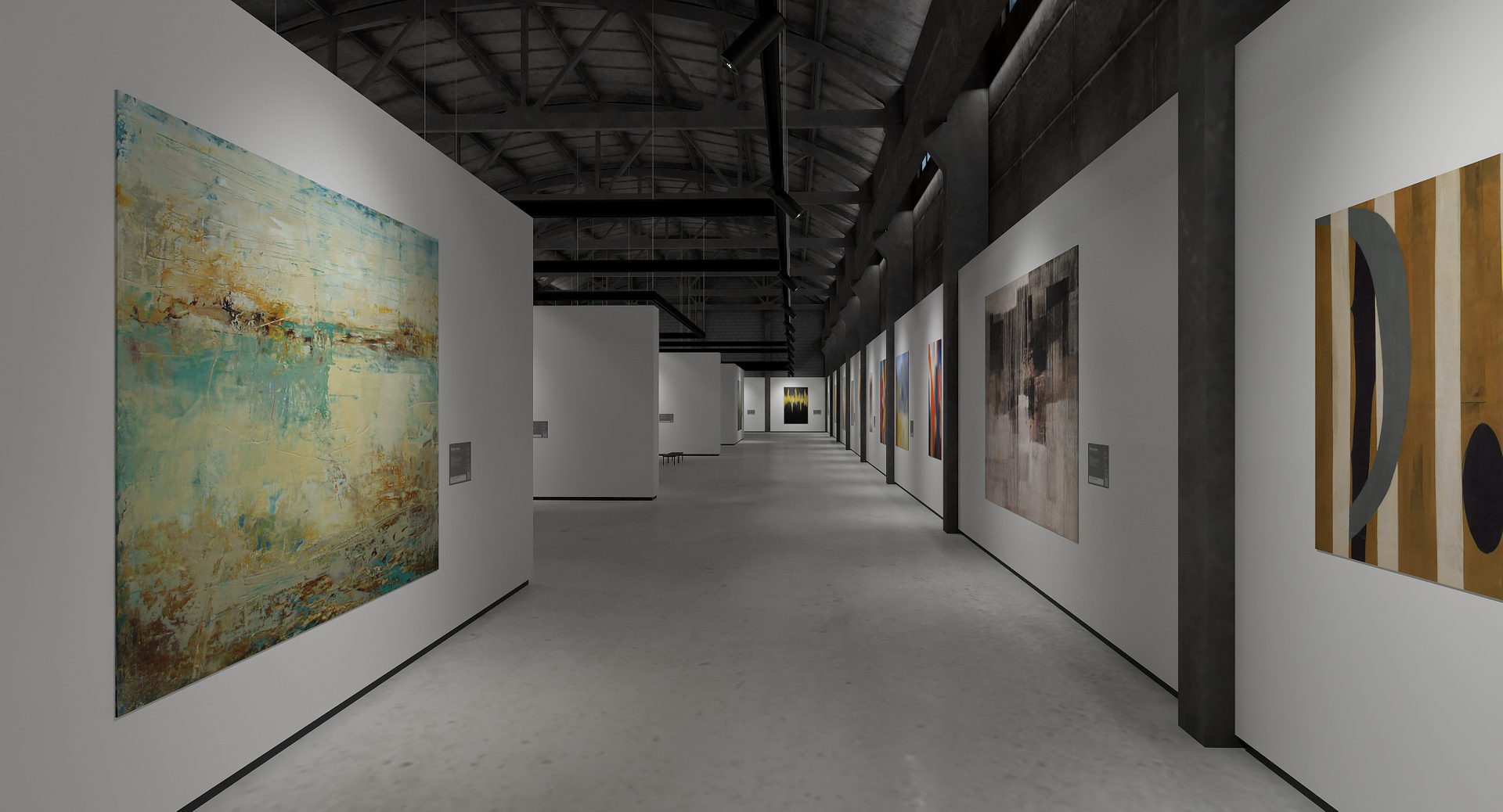 Art gallery 3D model - TurboSquid 1598423