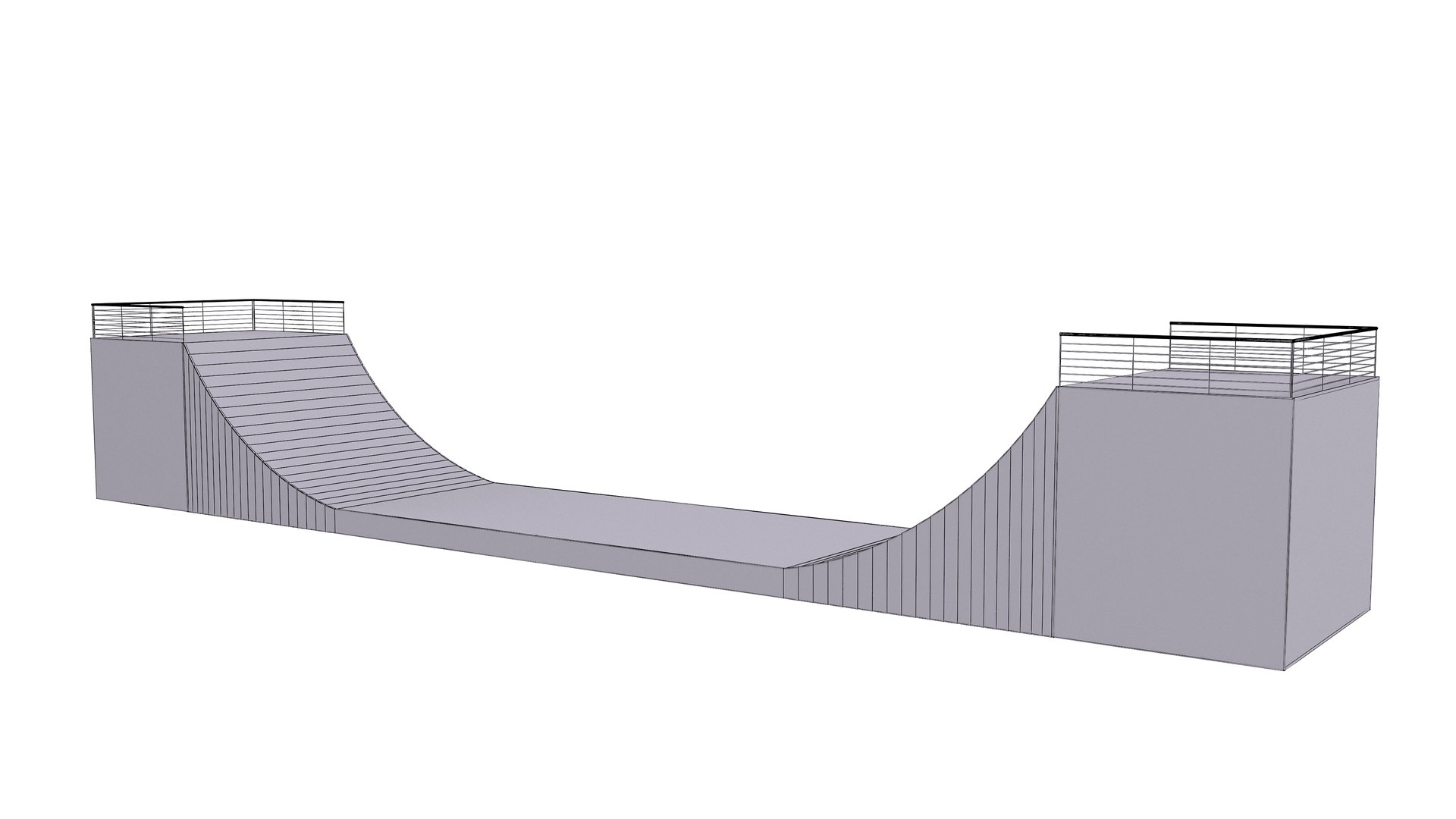 Skate Ramp 2 3D Model - TurboSquid 1869970