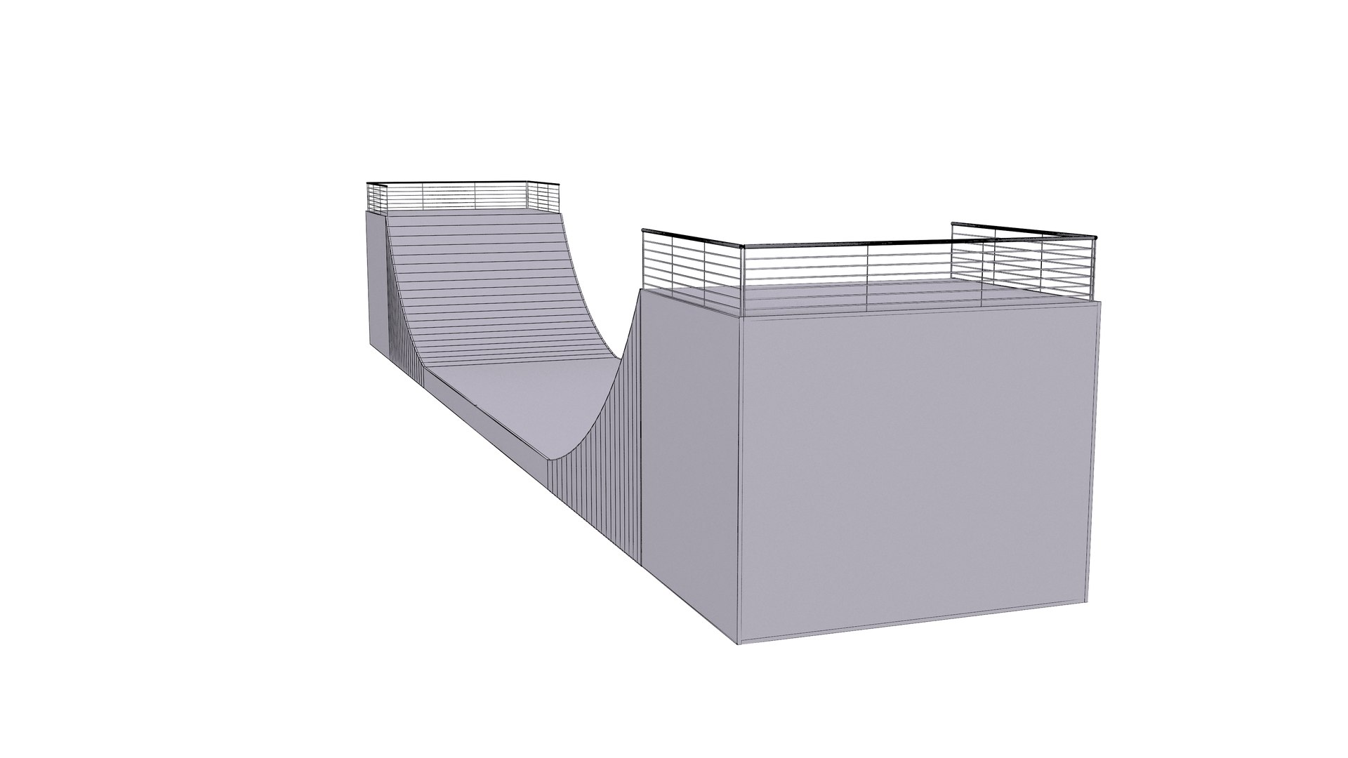Skate Ramp 2 3D Model - TurboSquid 1869970