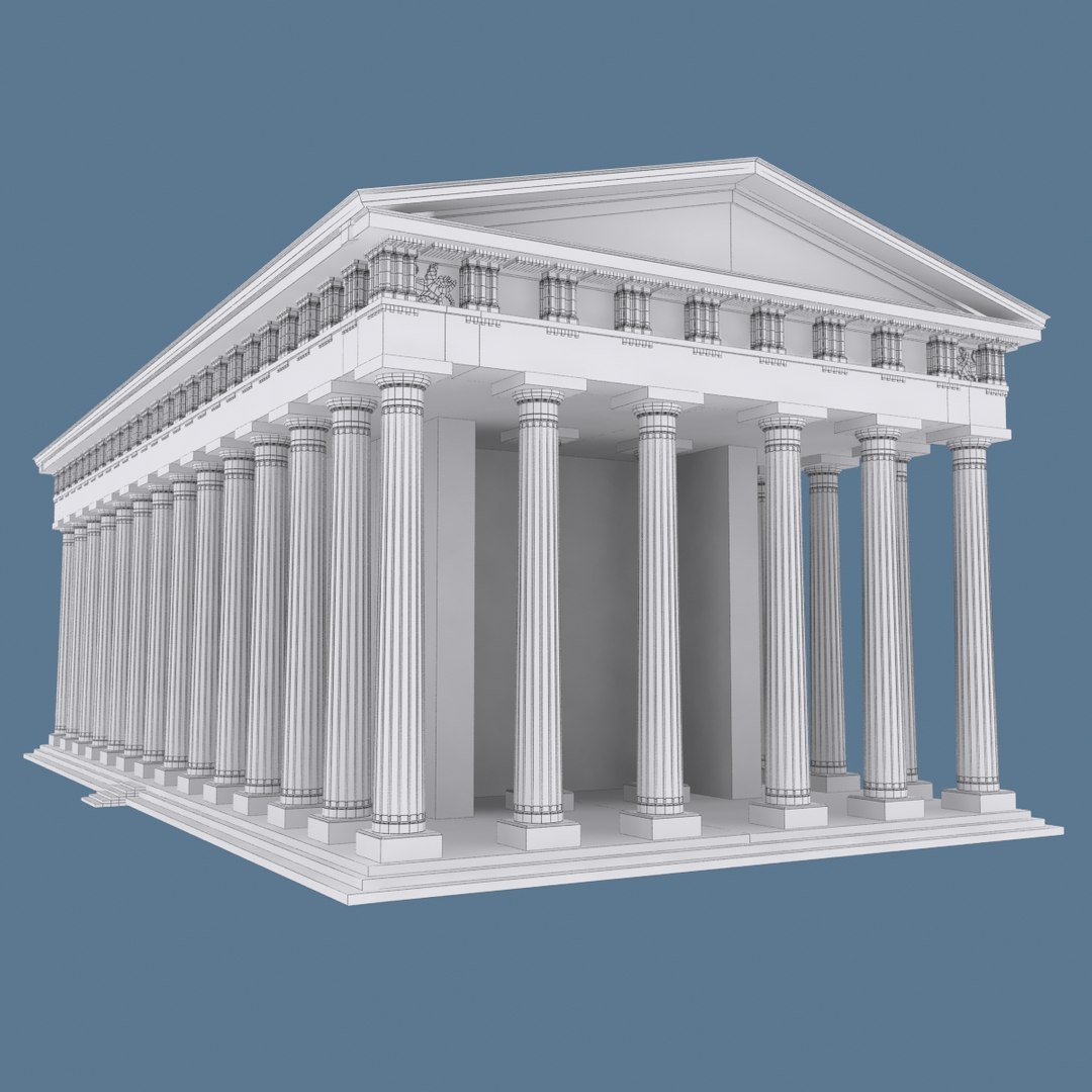 3D temple - TurboSquid 582337