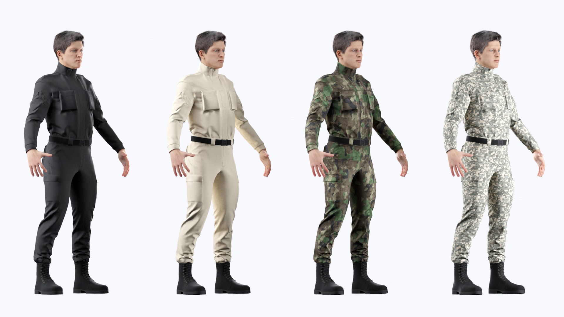 3D Military Uniform Model - TurboSquid 1776753