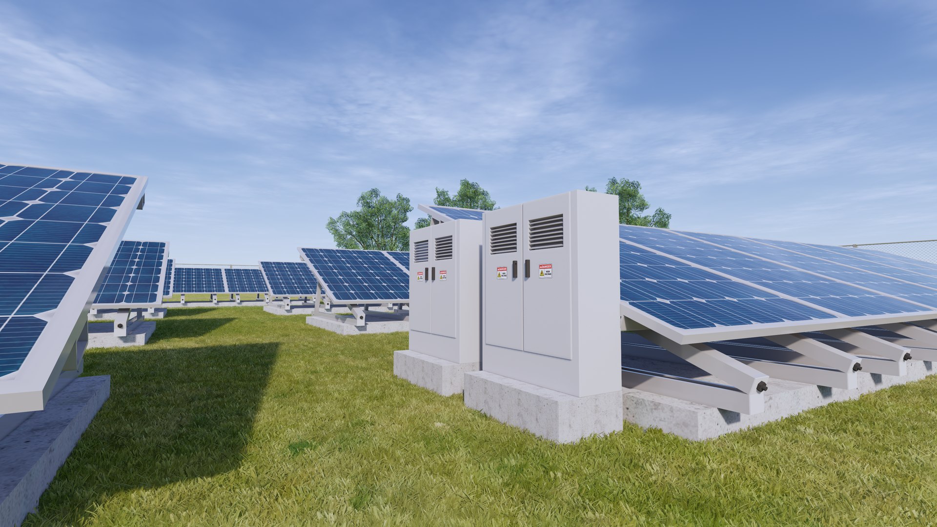 3D Solar Power Site Model - TurboSquid 1862405