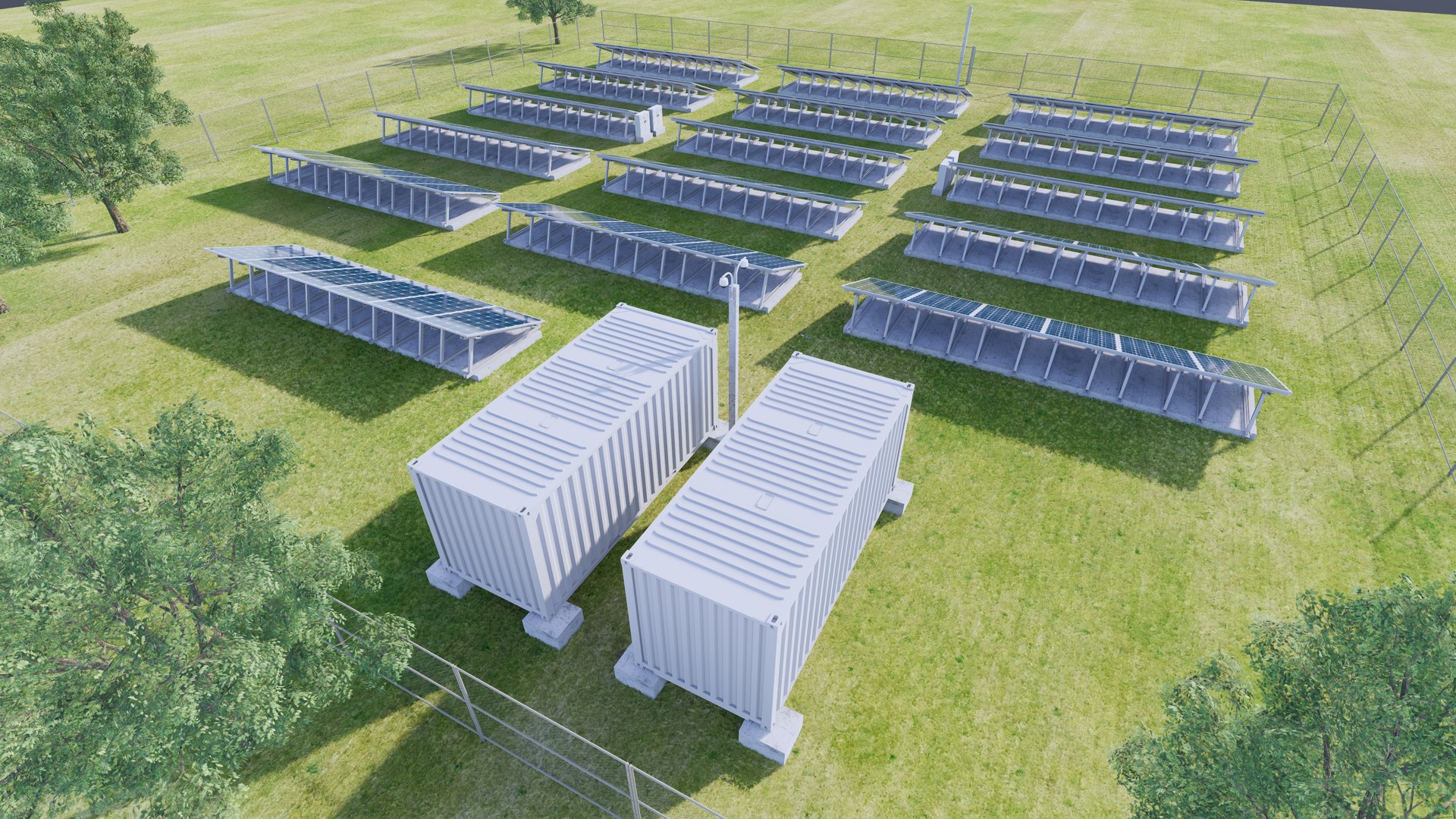 3D Solar Power Site Model - TurboSquid 1862405