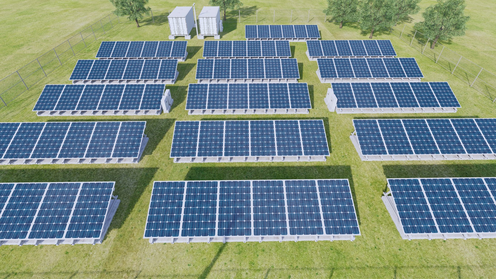 3D Solar Power Site Model - TurboSquid 1862405