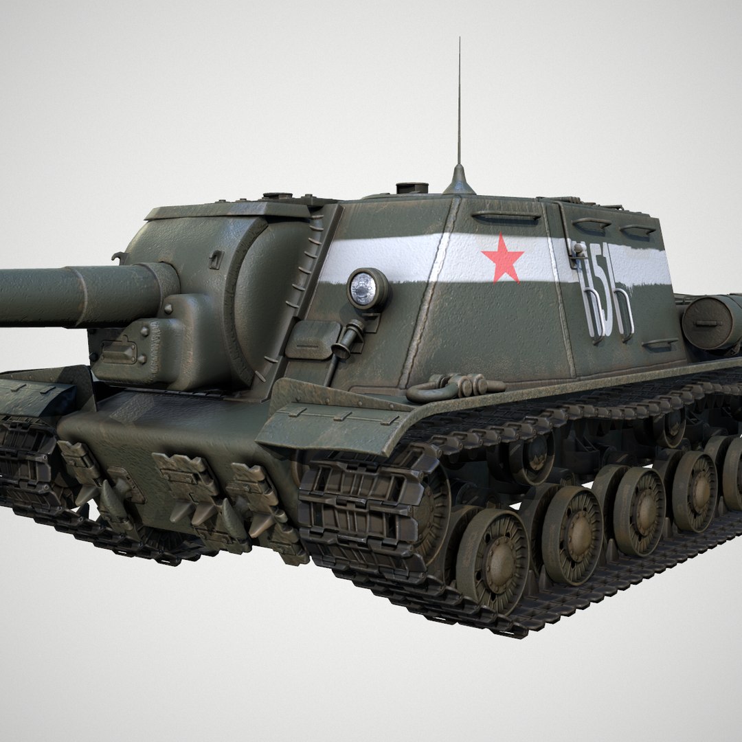 Self-propelled Tank 3d Model