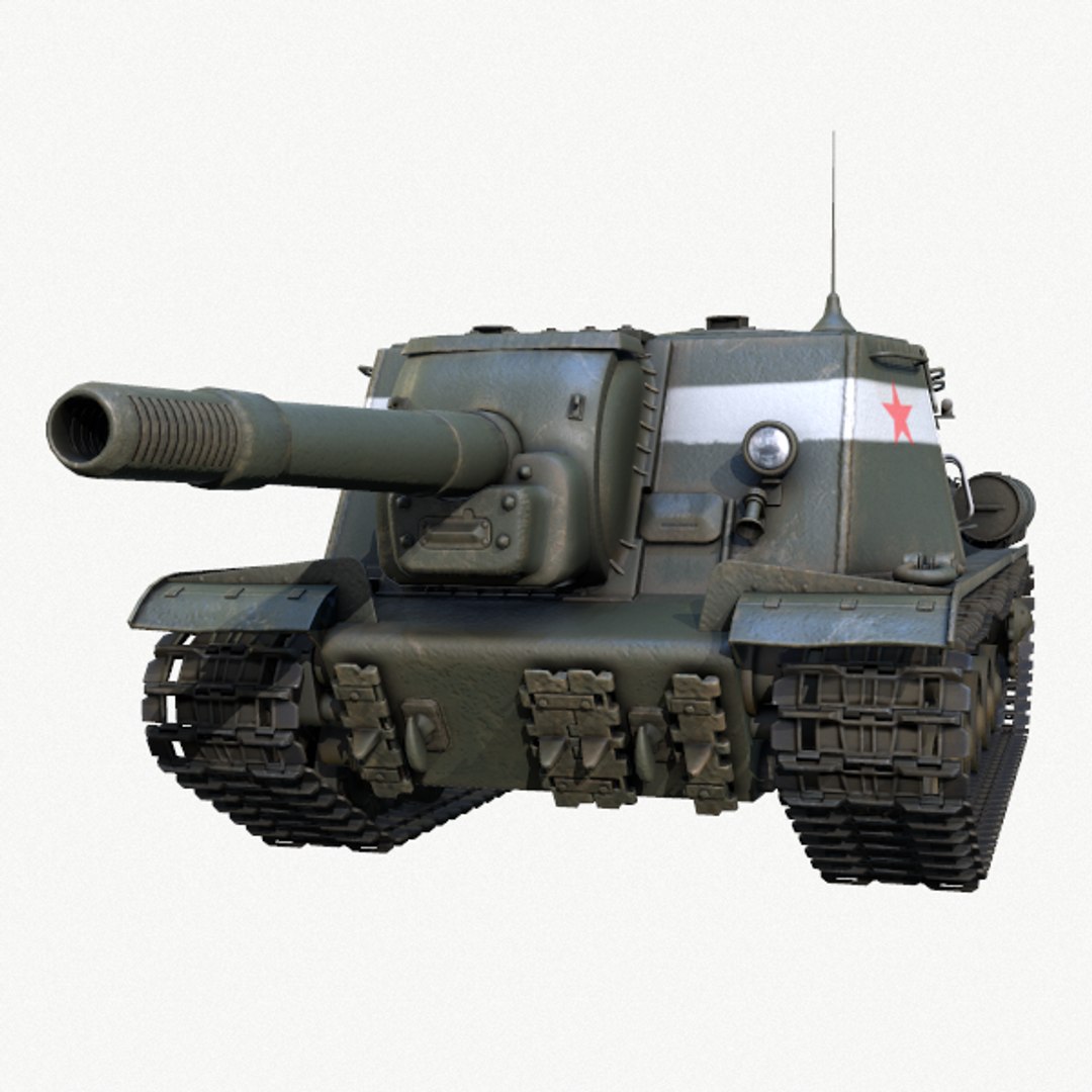 self-propelled tank 3d model
