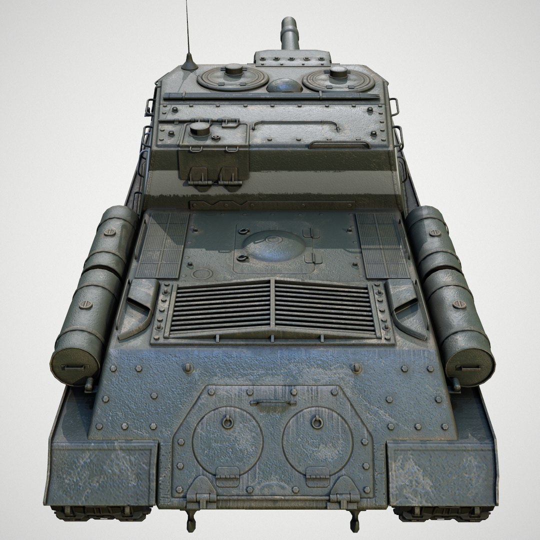 Self-propelled Tank 3d Model