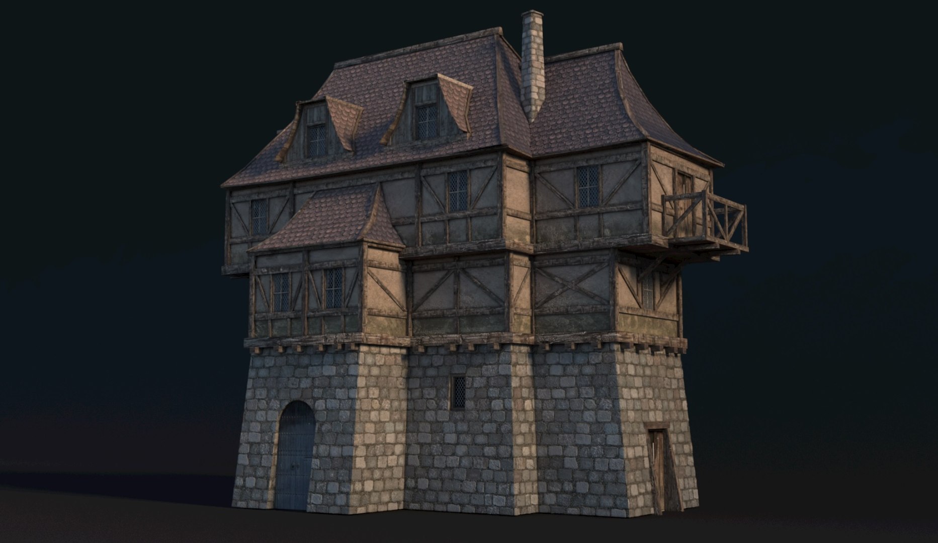 Medieval Fantasy House 3D Model - TurboSquid 1640126