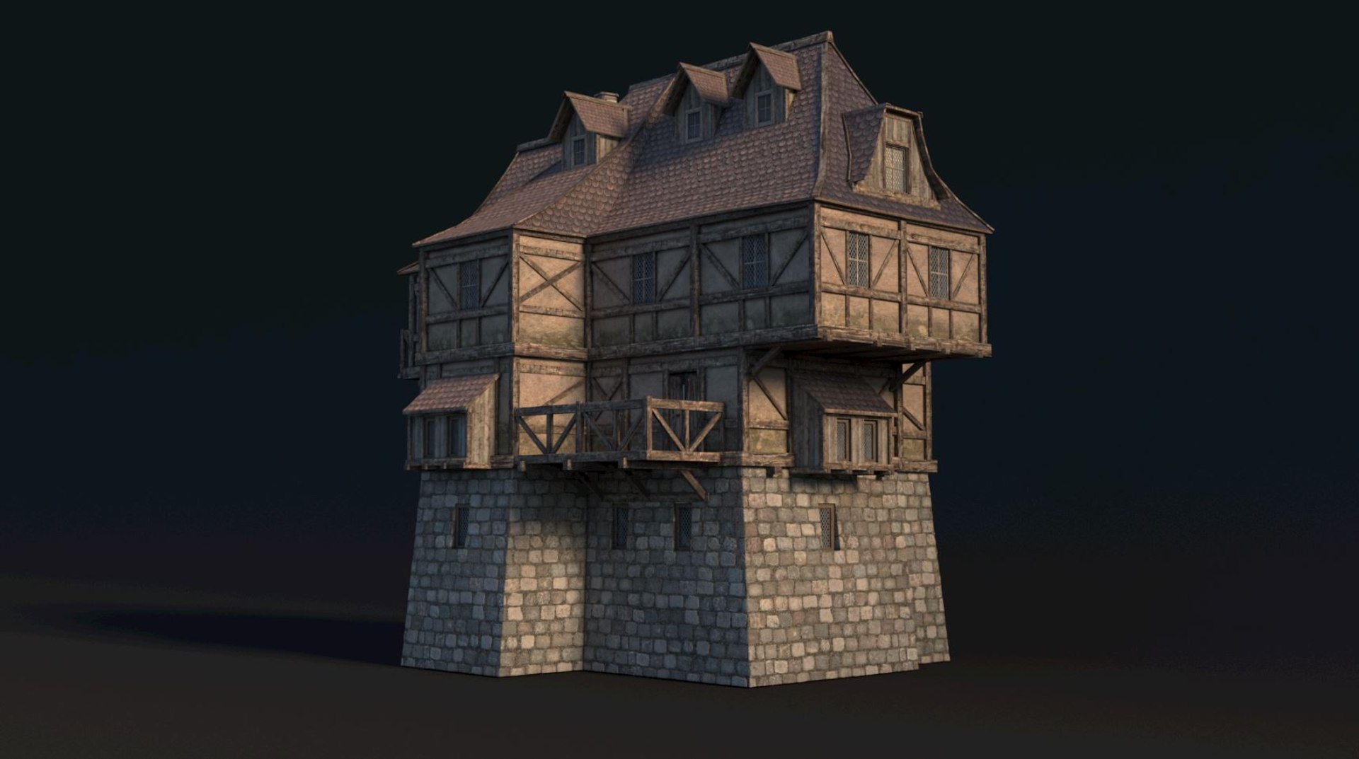 Medieval Fantasy House 3D Model - TurboSquid 1640126