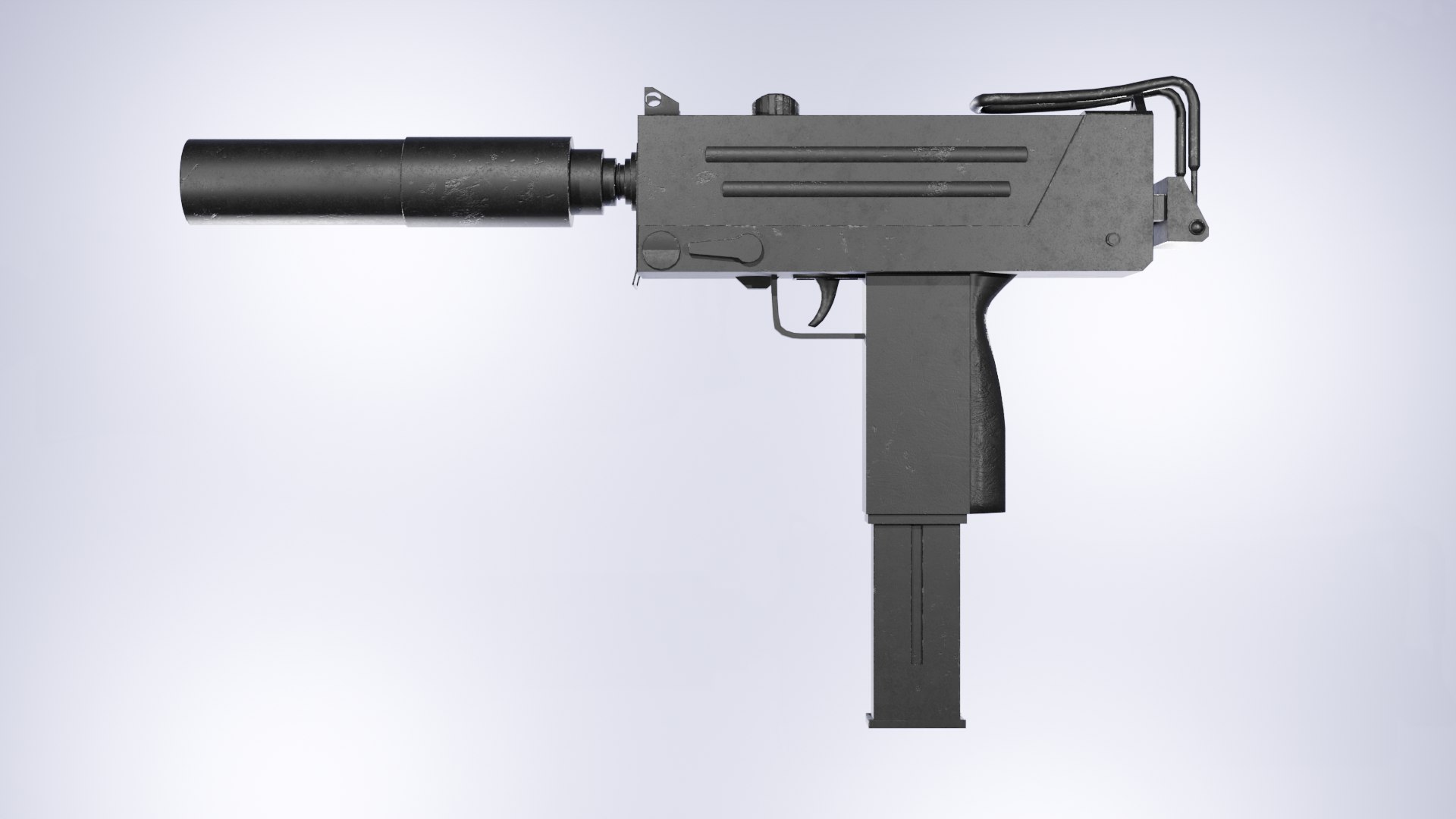 3D Ingram Mac-10 SMG Gun Model - TurboSquid 2359491