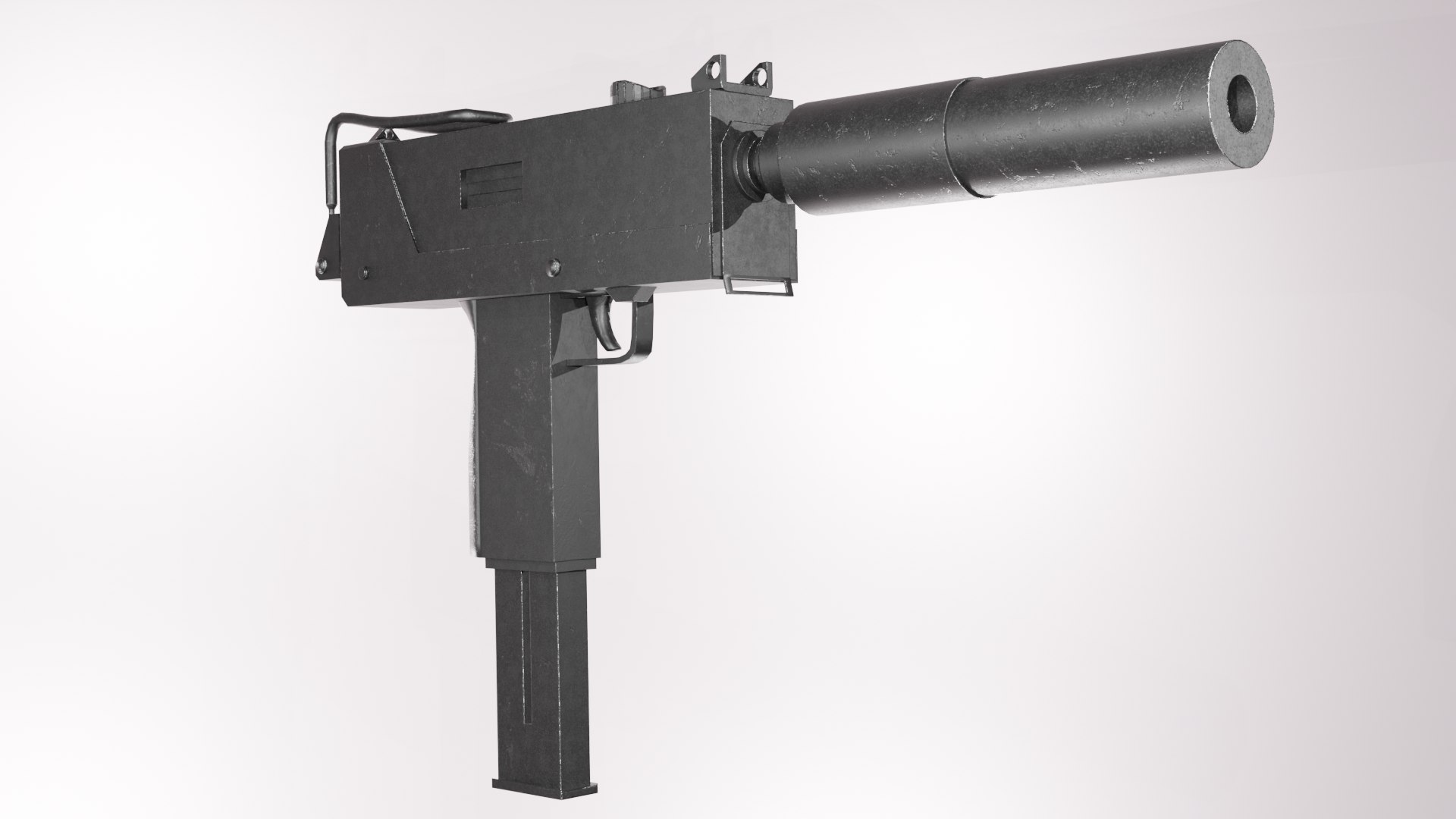 3D Ingram Mac-10 SMG Gun Model - TurboSquid 2359491