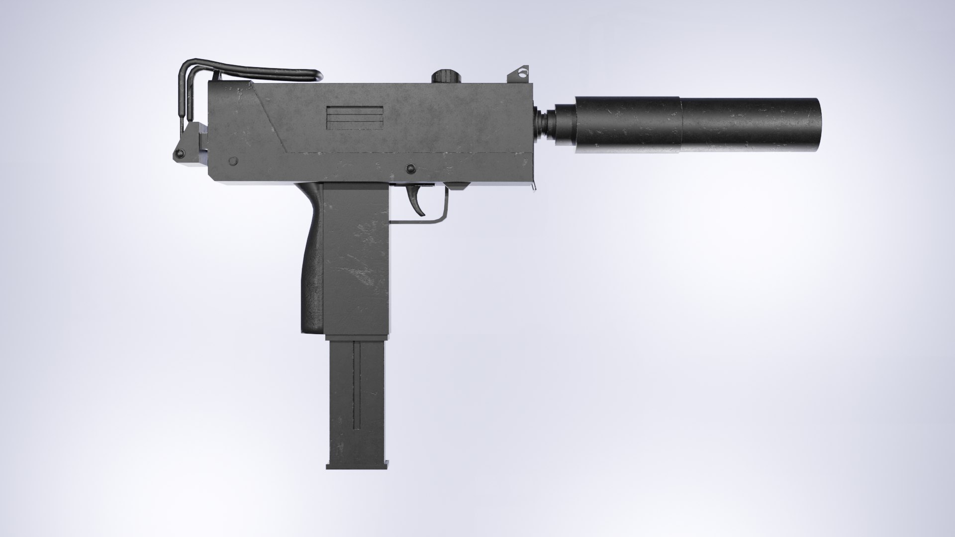 3D Ingram Mac-10 SMG Gun Model - TurboSquid 2359491