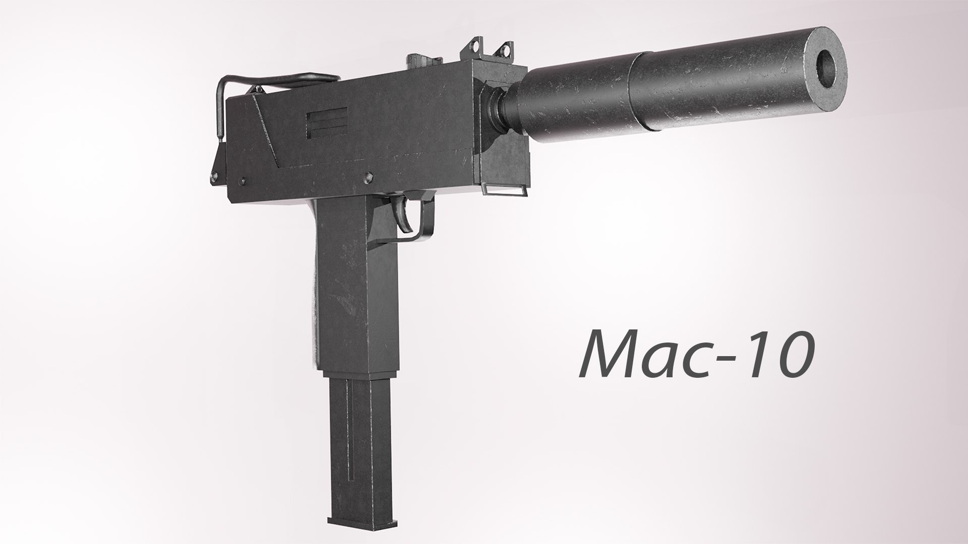 3D Ingram Mac-10 SMG Gun Model - TurboSquid 2359491