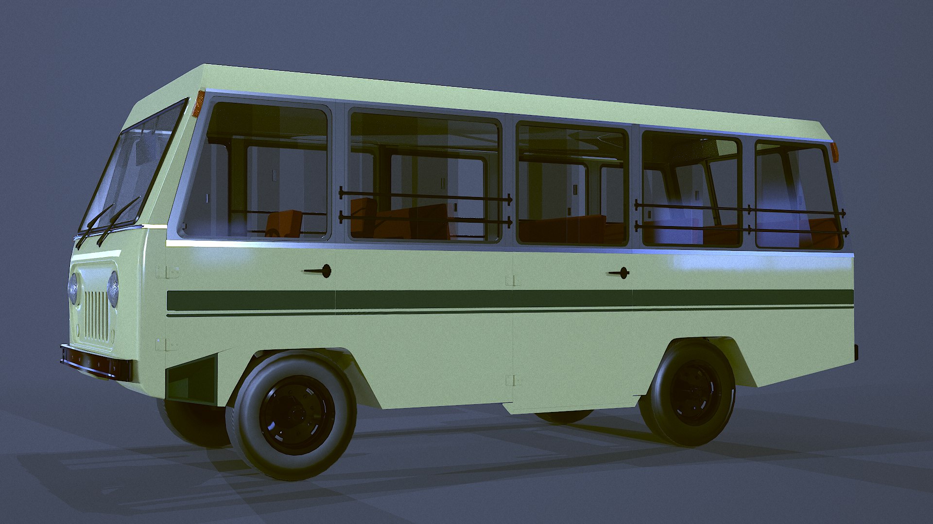3D Mahindra Van Minibus Model - TurboSquid 2192179