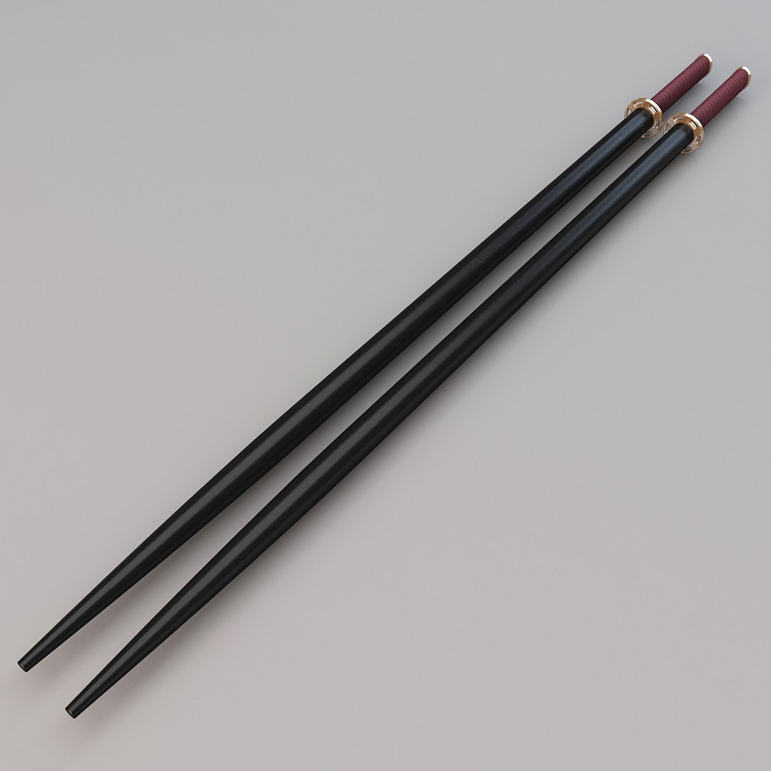 3d Model Sushi Sticks