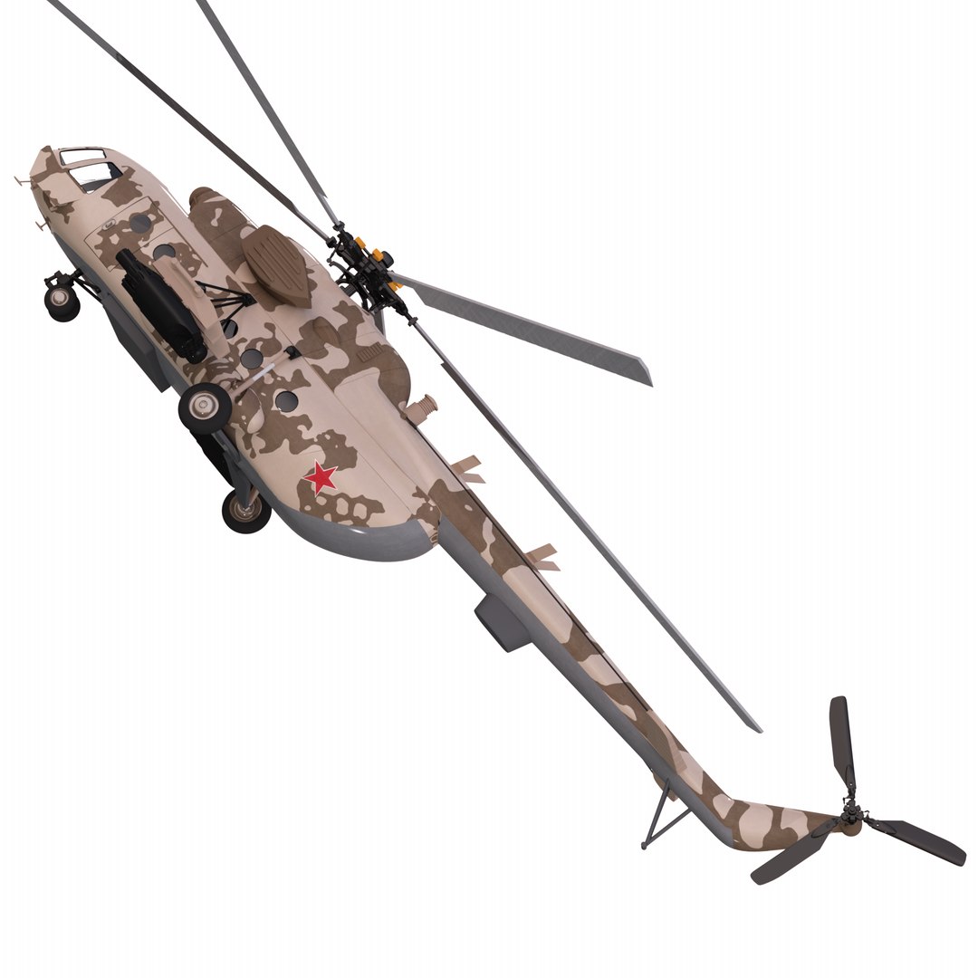 3d Mi-8 Helicopter