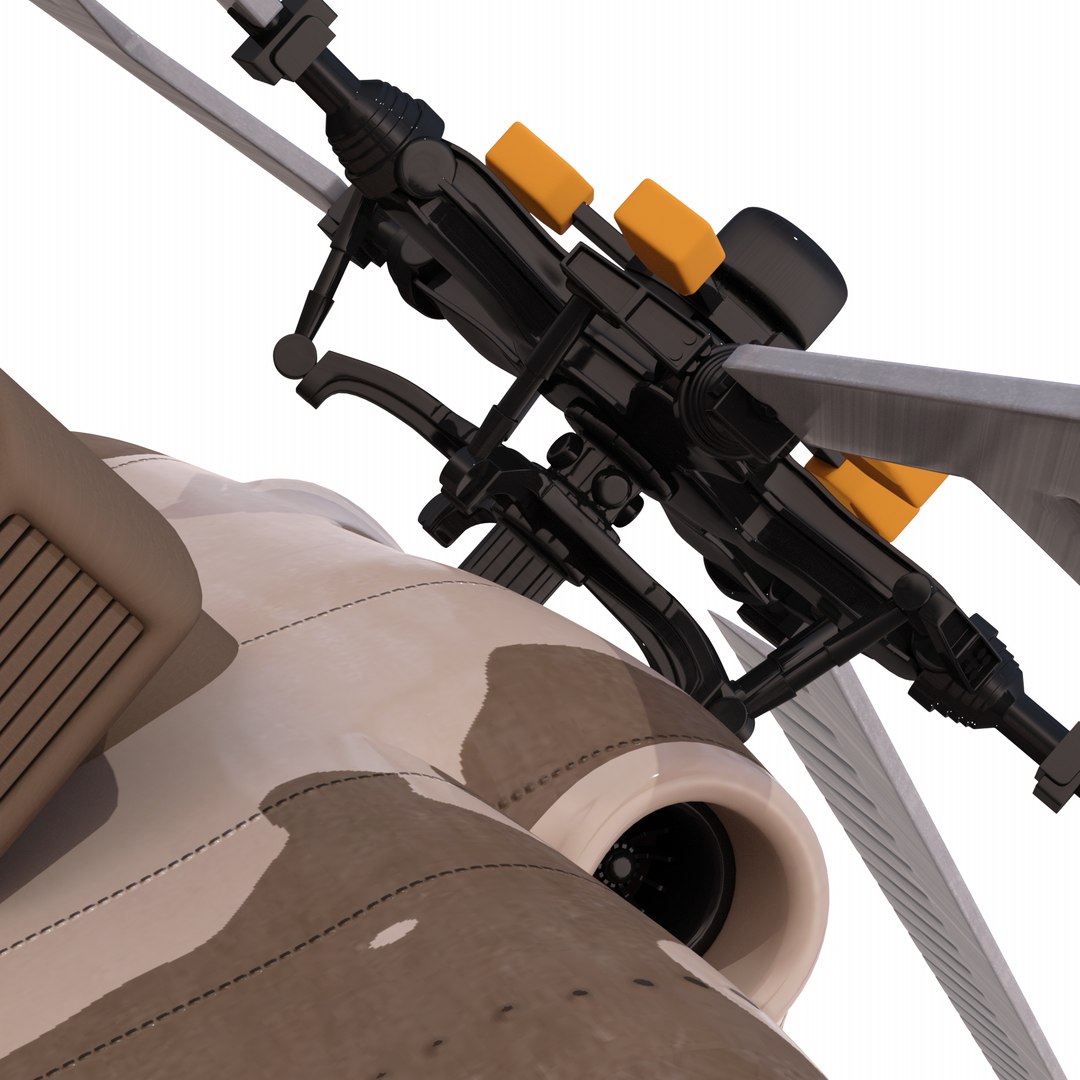 3d Mi-8 Helicopter
