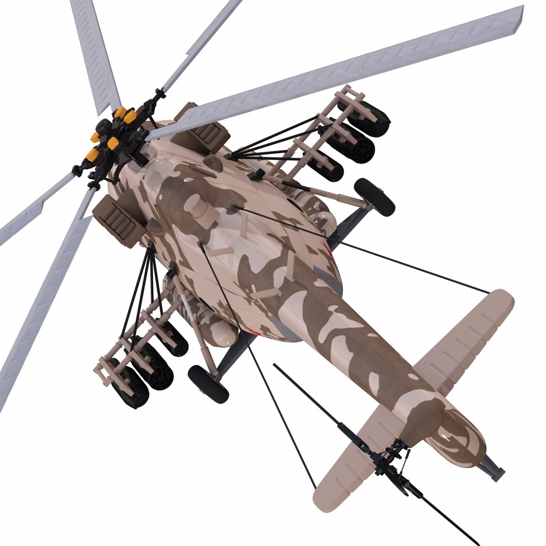 3d Mi-8 Helicopter